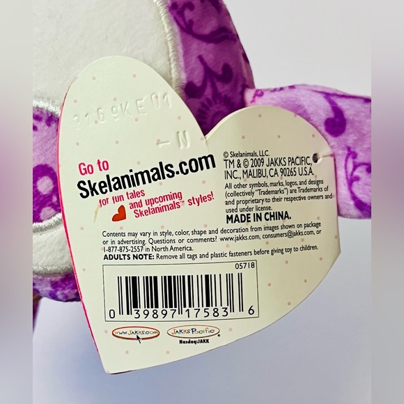 Jakks Pacific | Toys | Rare Skelanimals Jack The Rabbit Purple Lavender ...